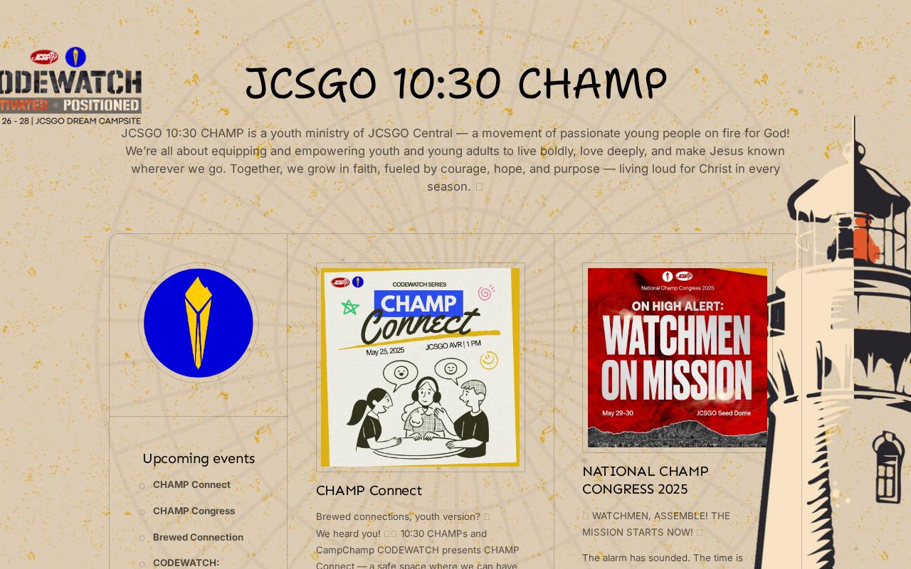 JCSGO 10:30 CHAMP Bulletin Board
